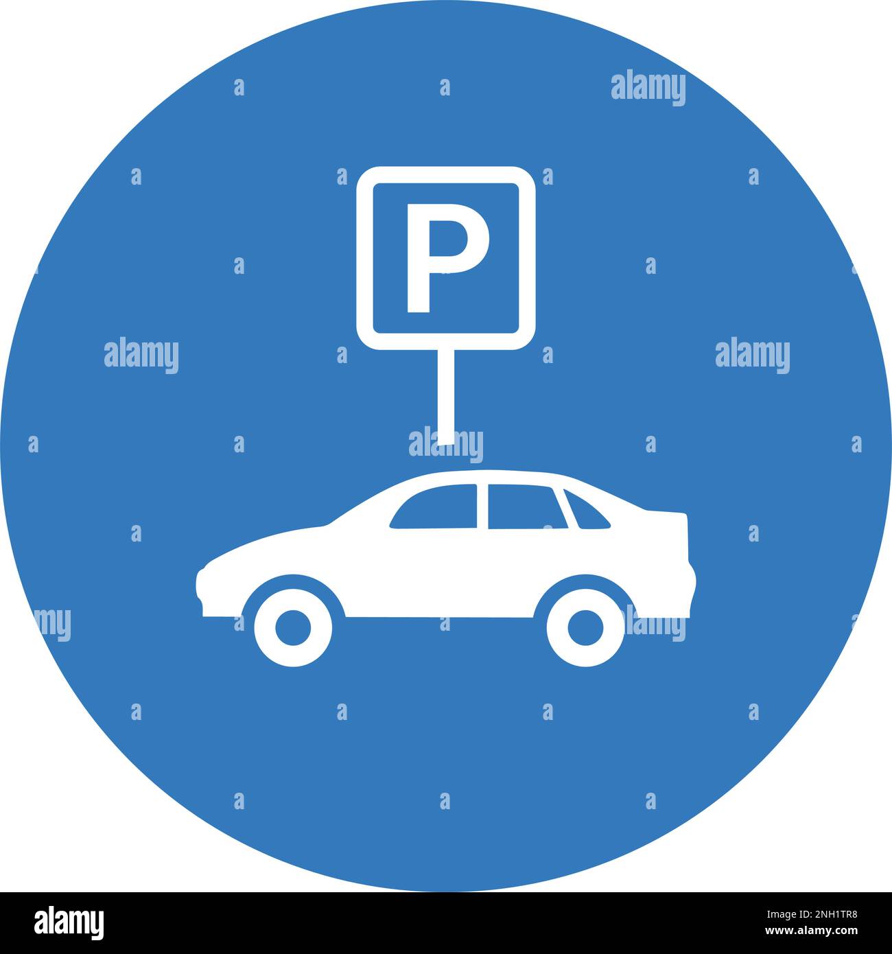 Car Parking icon. Flat style vector EPS use in infographics,web design ...