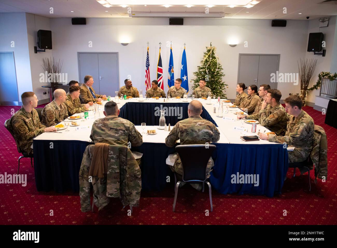 U.S. Air Force, Maj. Gen. Derek France, center right, Third Air Force ...
