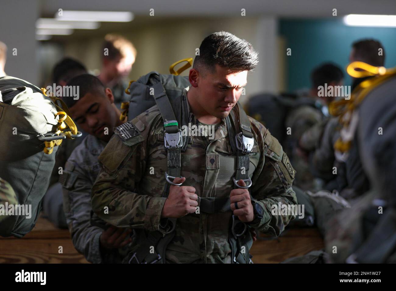 A Paratrooper from 2nd Brigade Combat Team, 82nd Airborne Division ...
