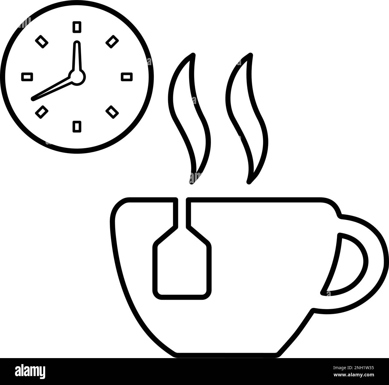 Coffee Break icon. Flat style vector EPS use in infographics,web design ...