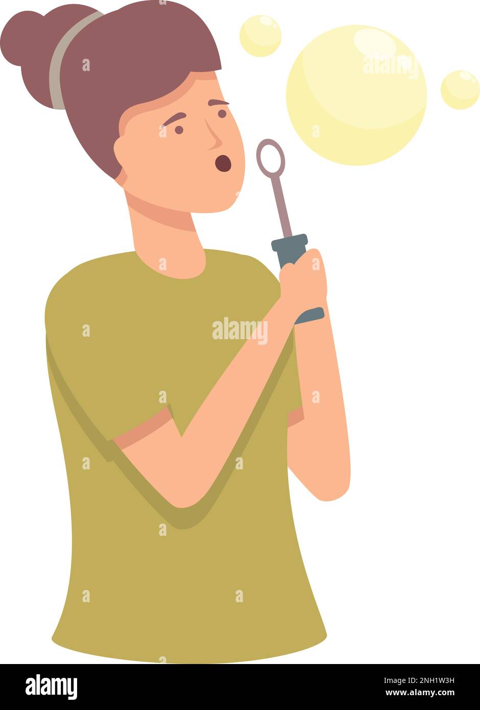 Cartoon bubble blower hi-res stock photography and images - Alamy