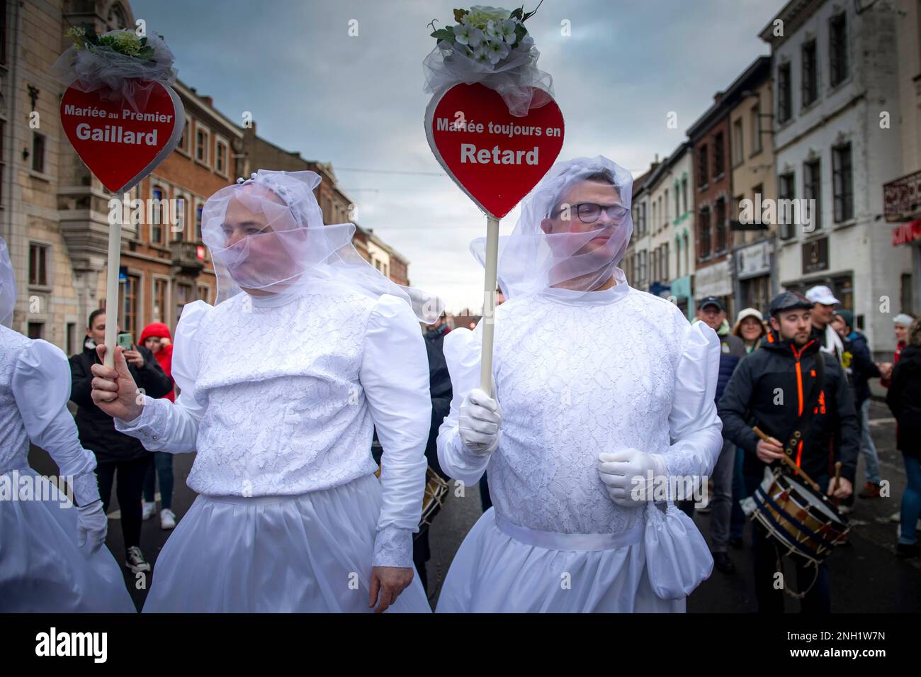 Carnaval de Binche dimanche gras Stock Photo - Alamy