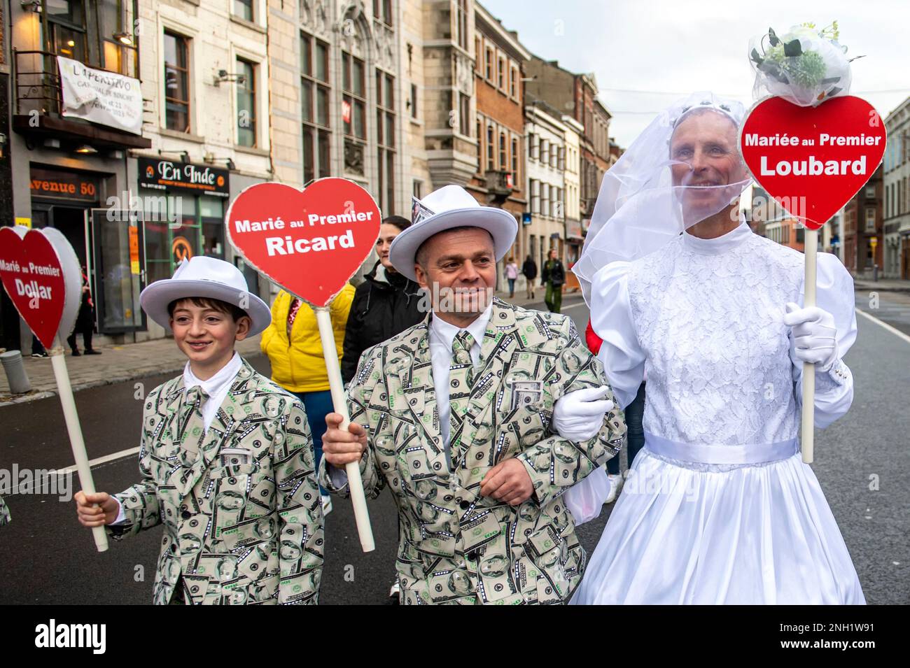Carnaval de Binche dimanche gras Stock Photo - Alamy