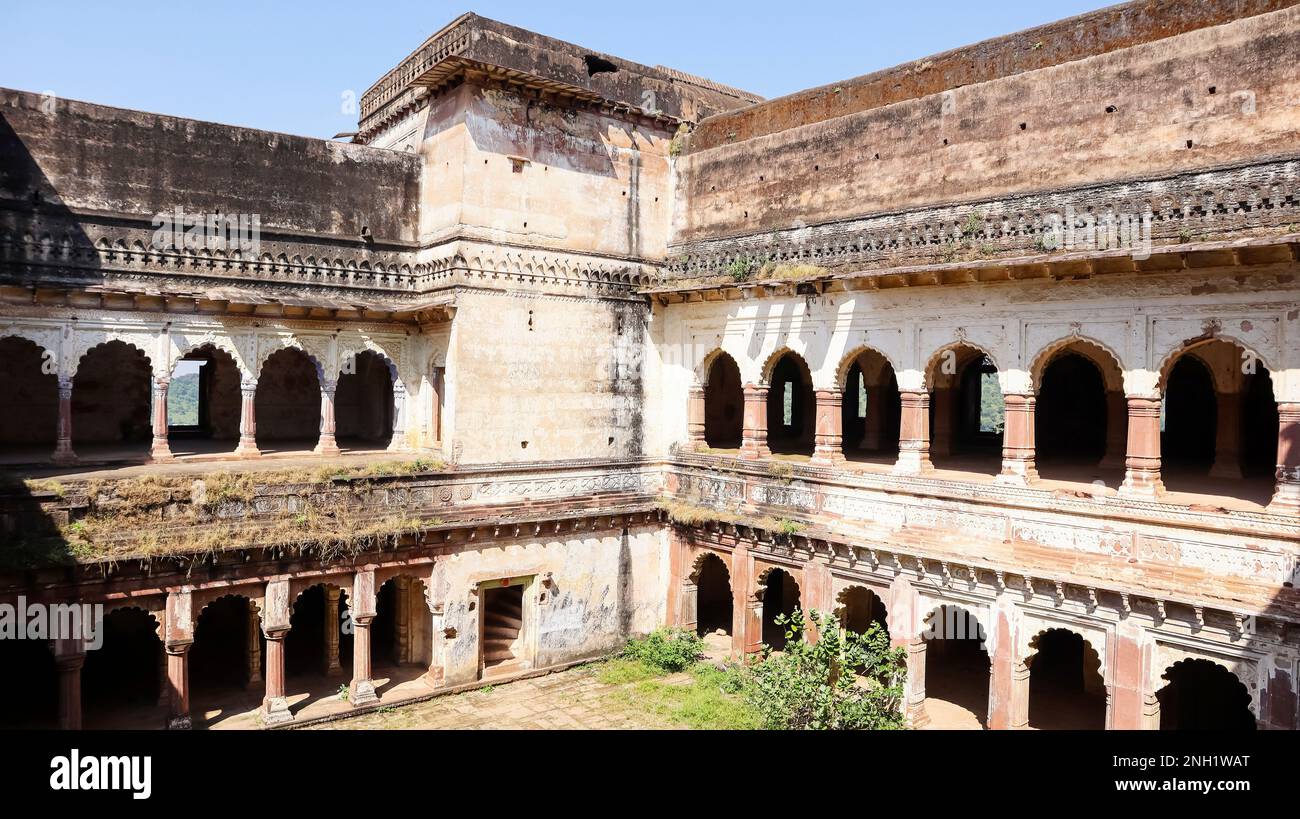 Inside View of Old Palace of Narsinghgarh Fort, Rajgarh, Madhya Pradesh ...
