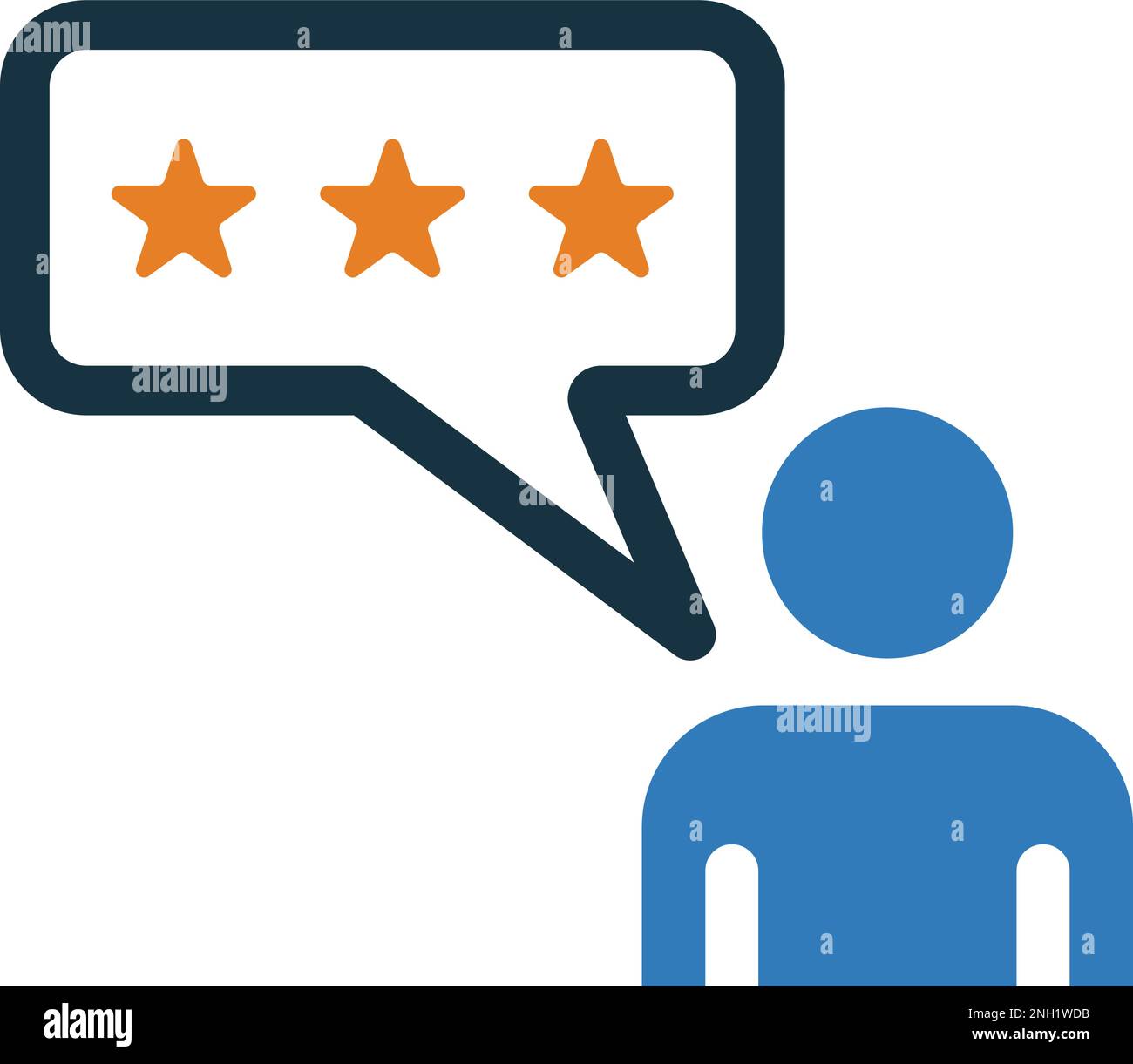 Customer Review icon. Flat style vector EPS use in infographics,web ...
