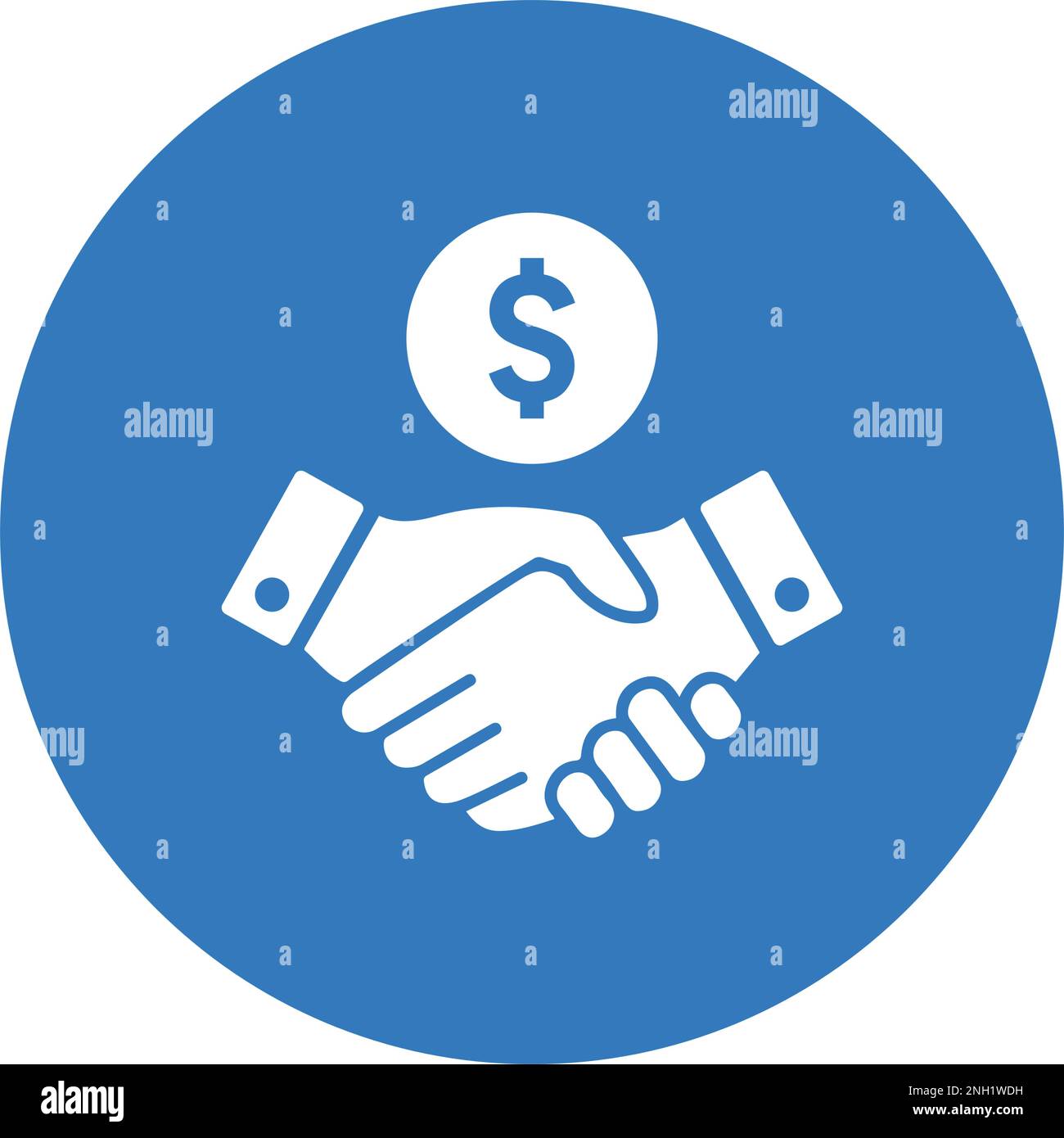 Dollar, Business Deal Icon. Flat style vector EPS use in infographics ...