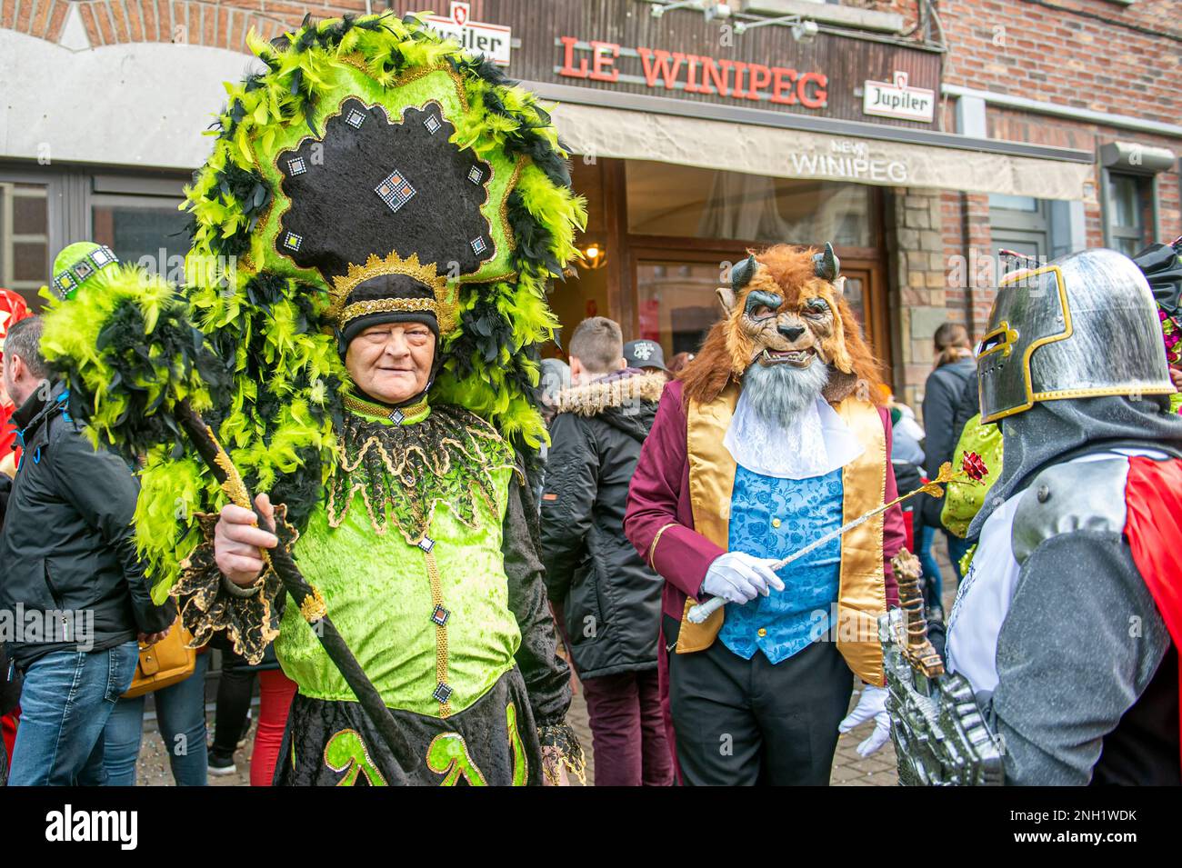Carnaval de Binche dimanche gras Stock Photo - Alamy