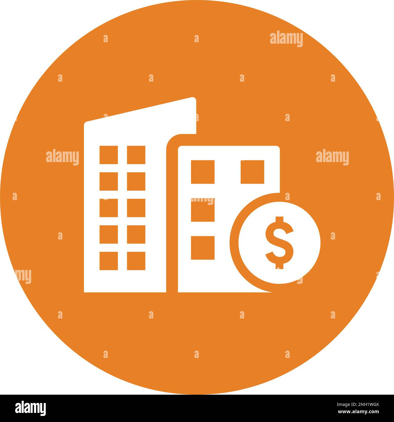 Commercial Building icon. Flat style vector EPS use in infographics,web ...