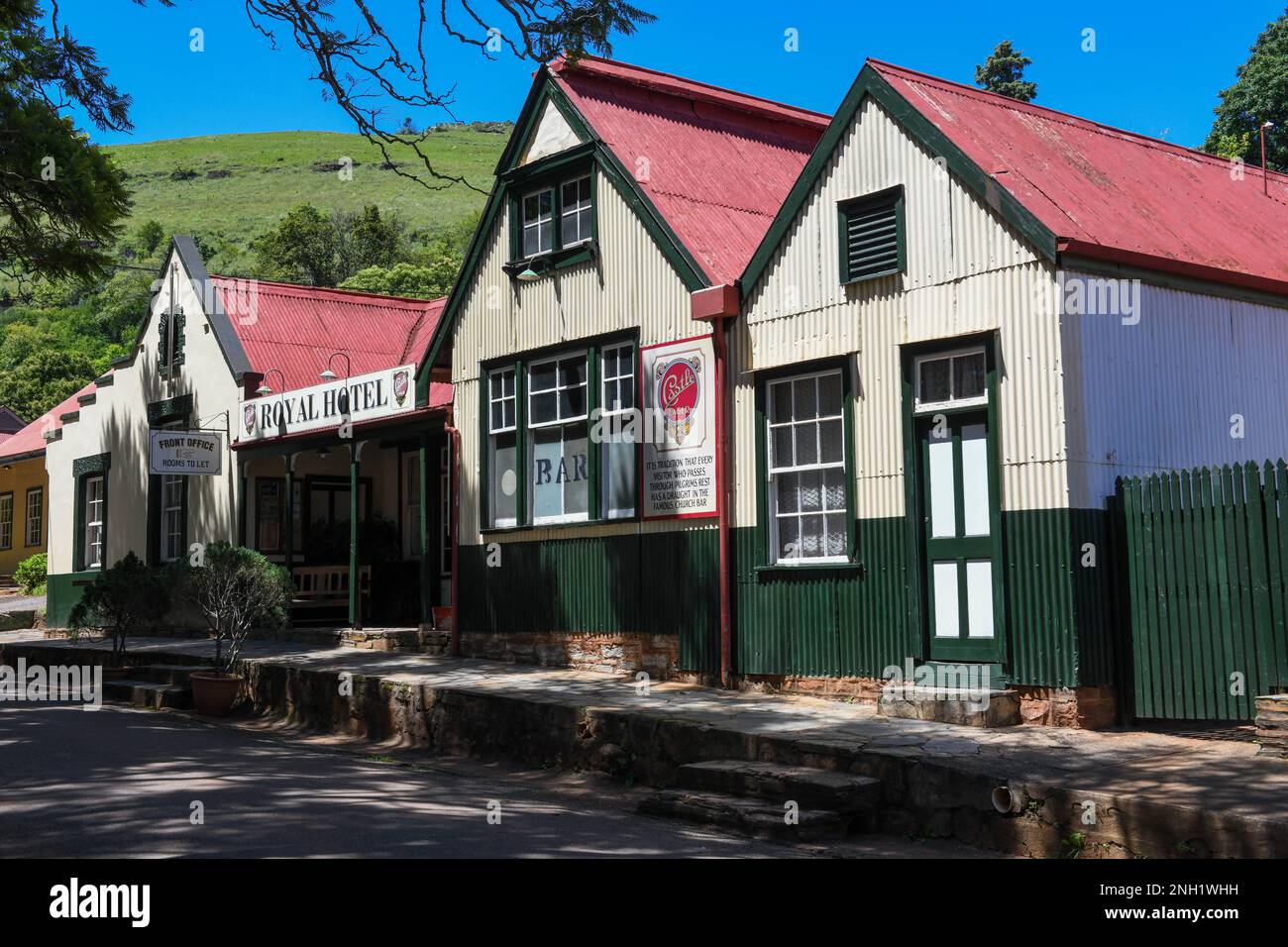 Pilgrim's Rest, South Africa - 8 January 2023: the colonial houses in ...