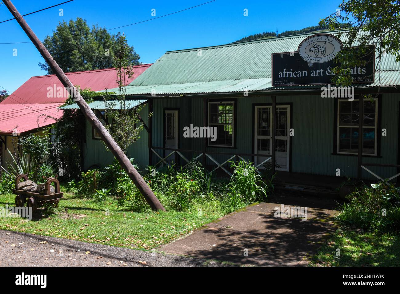 Pilgrim's Rest, South Africa - 8 January 2023: the colonial houses in ...