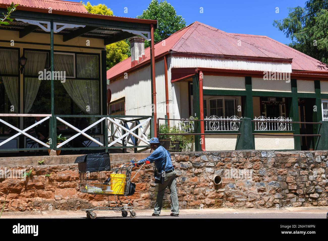 Pilgrim's Rest, South Africa - 8 January 2023: the colonial houses in ...