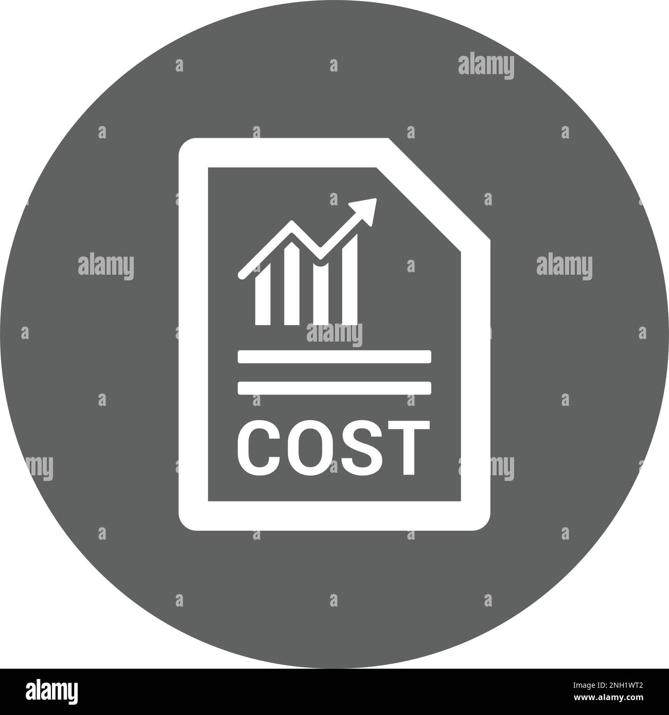 Cost Report icon. Flat style vector EPS use in infographics,web design ...