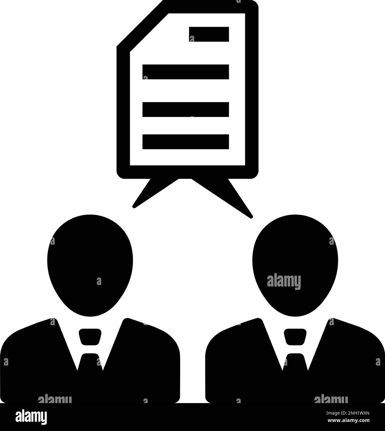 Discuss negotiation Stock Vector Images - Alamy