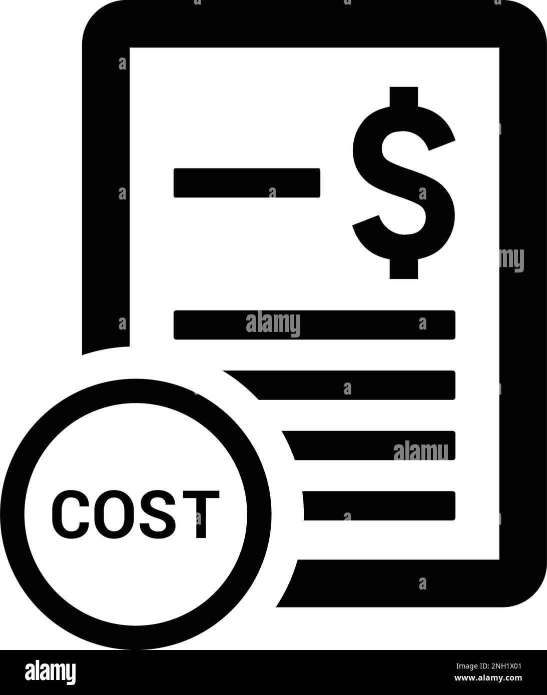 Cost Statement icon. Flat style vector EPS use in infographics,web ...
