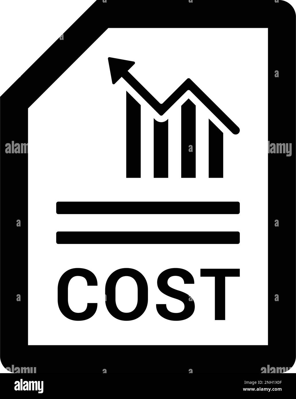 Cost Report icon. Flat style vector EPS use in infographics,web design ...