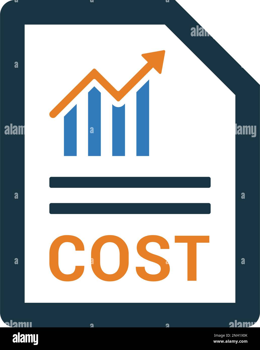 Cost Report icon. Flat style vector EPS use in infographics,web design ...
