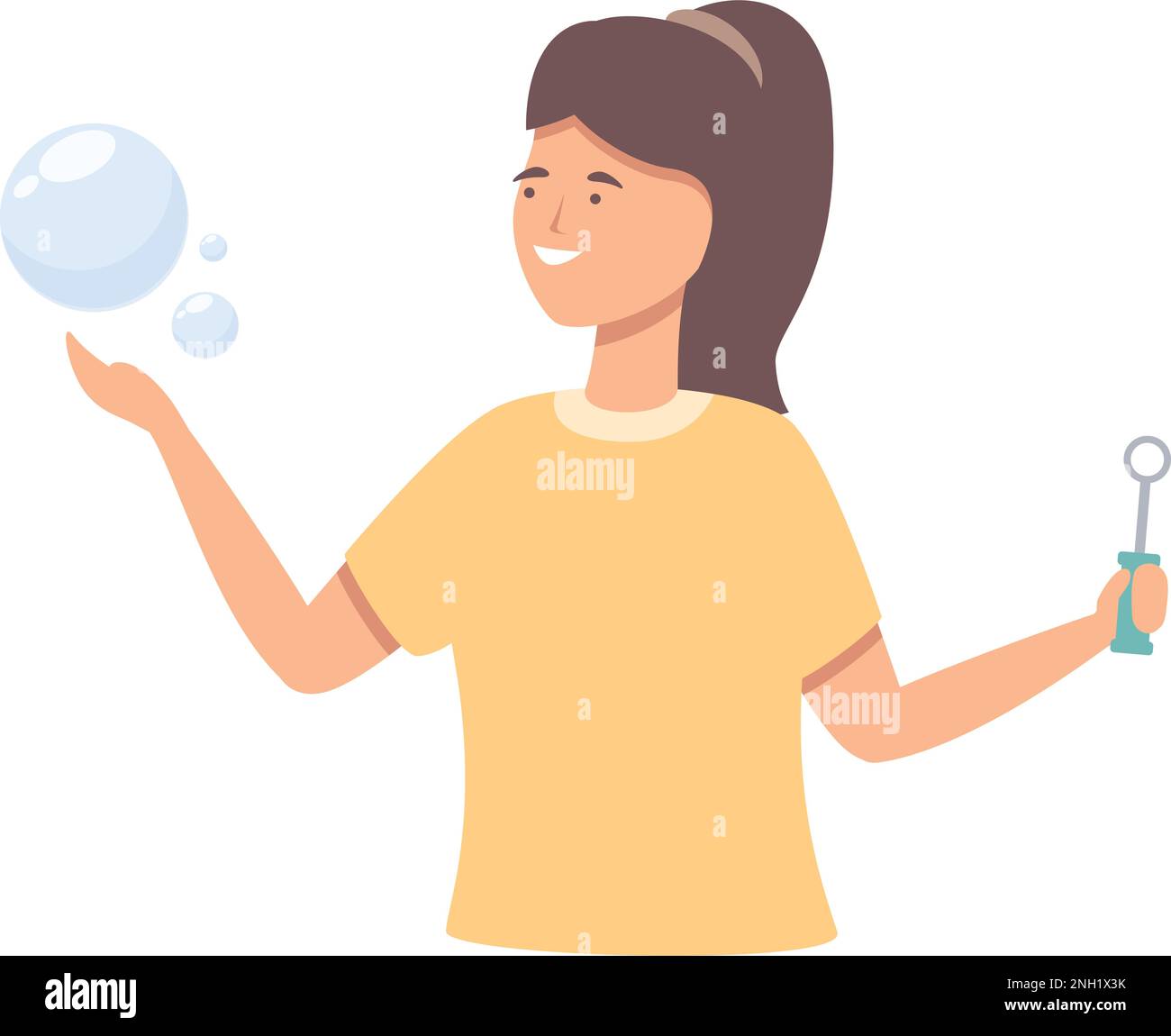 Fun bubble icon cartoon vector. Kid soap. Park liquid Stock Vector ...
