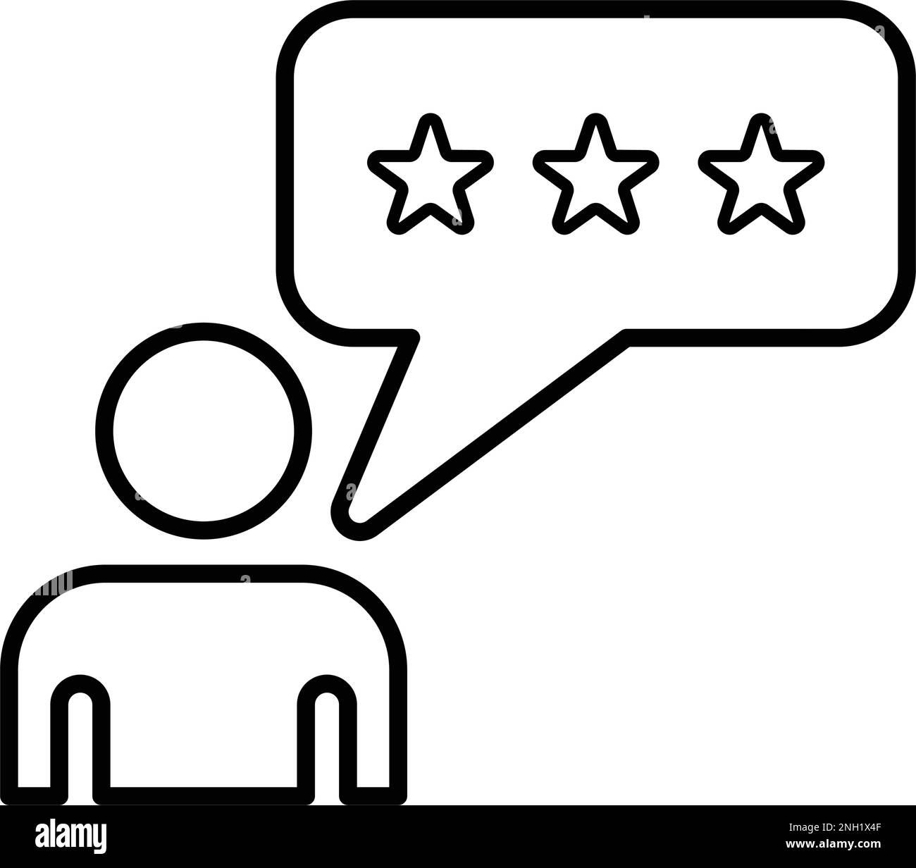 Customer Review icon. Flat style vector EPS use in infographics,web ...