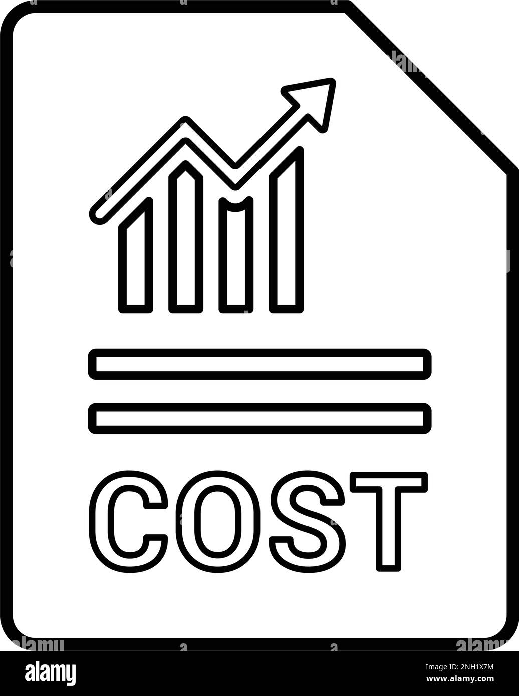 Cost Report icon. Flat style vector EPS use in infographics,web design ...