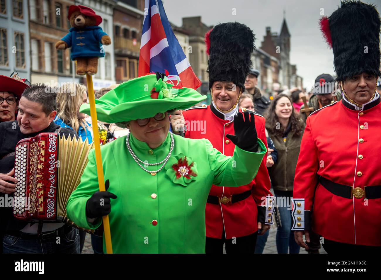Carnaval de Binche dimanche gras Stock Photo - Alamy