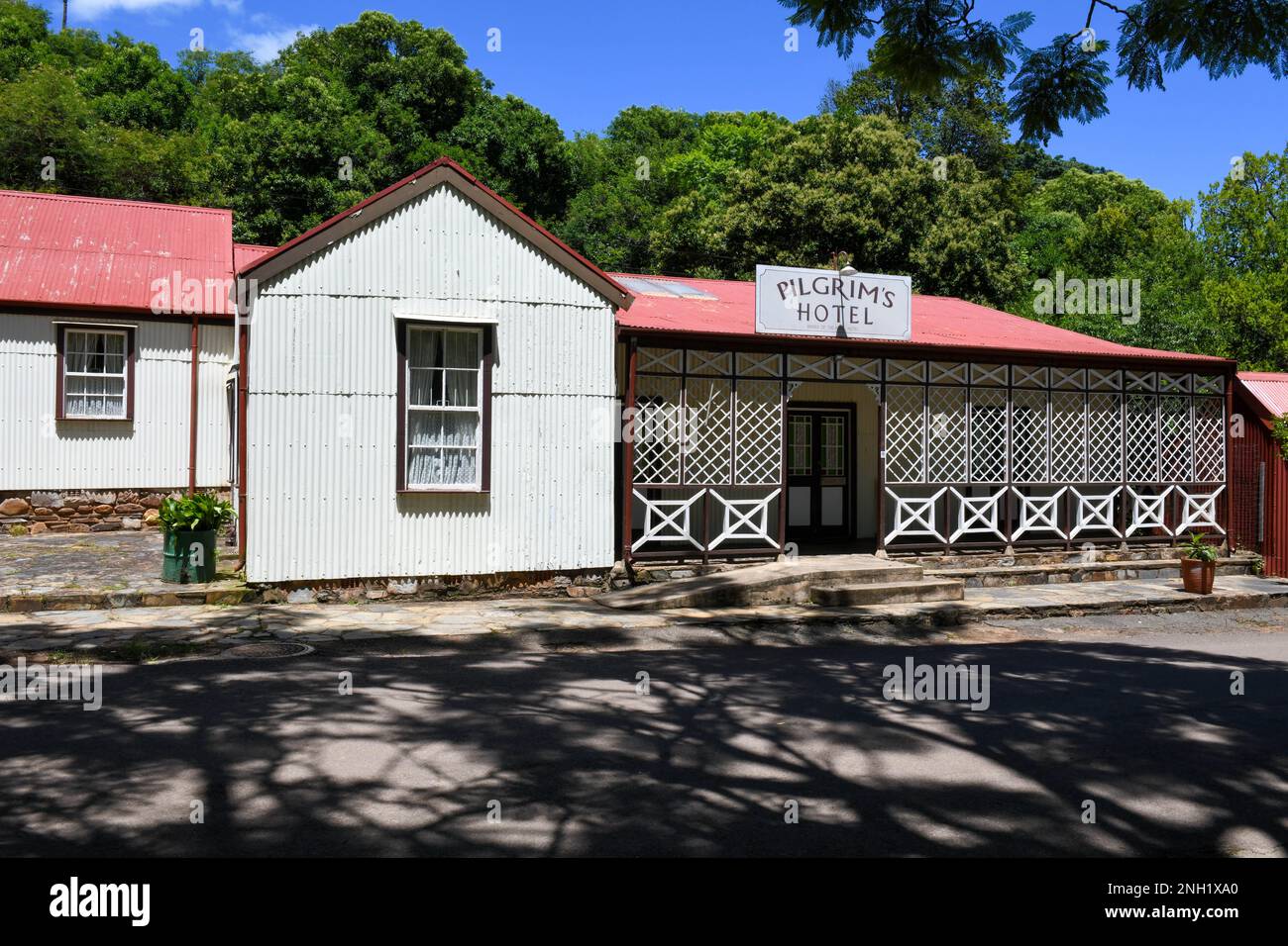 Pilgrim's Rest, South Africa - 8 January 2023: the colonial houses in ...