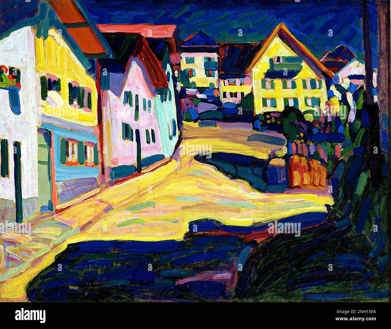 Murnau, Burggrabenstrasse 1 (1908) painting in high resolution by ...
