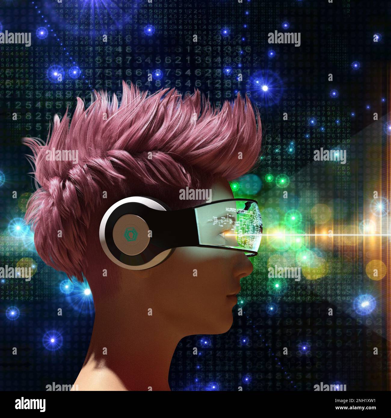 Futuristic heads up display hud hi-res stock photography and images - Alamy