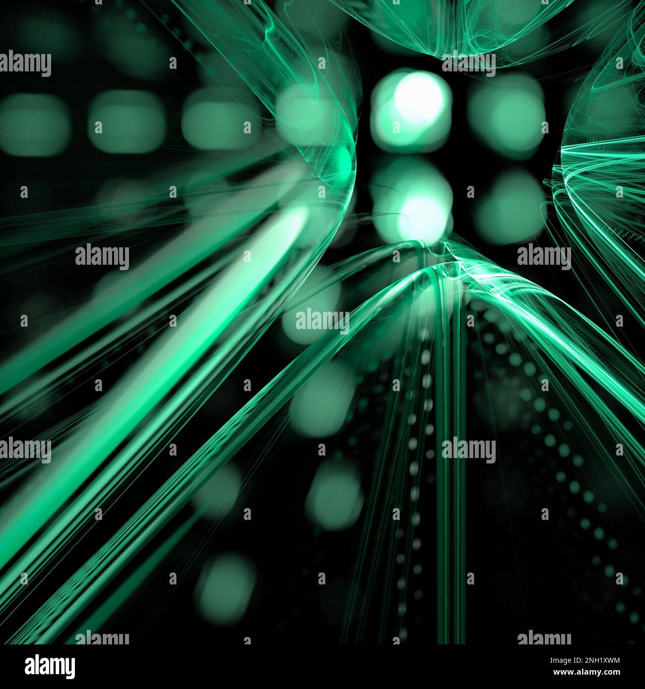Hyperbolas with light grid, illustration Stock Photo - Alamy