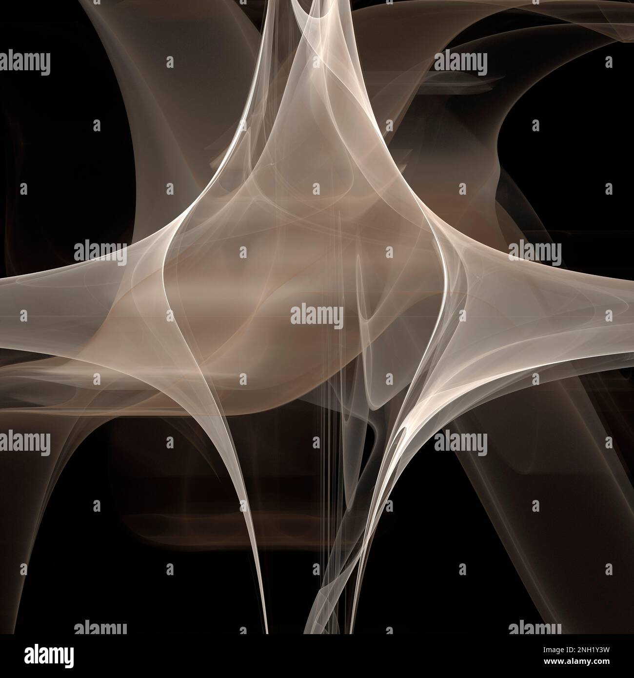 Intersecting hyperbolic surfaces, illustration Stock Photo - Alamy