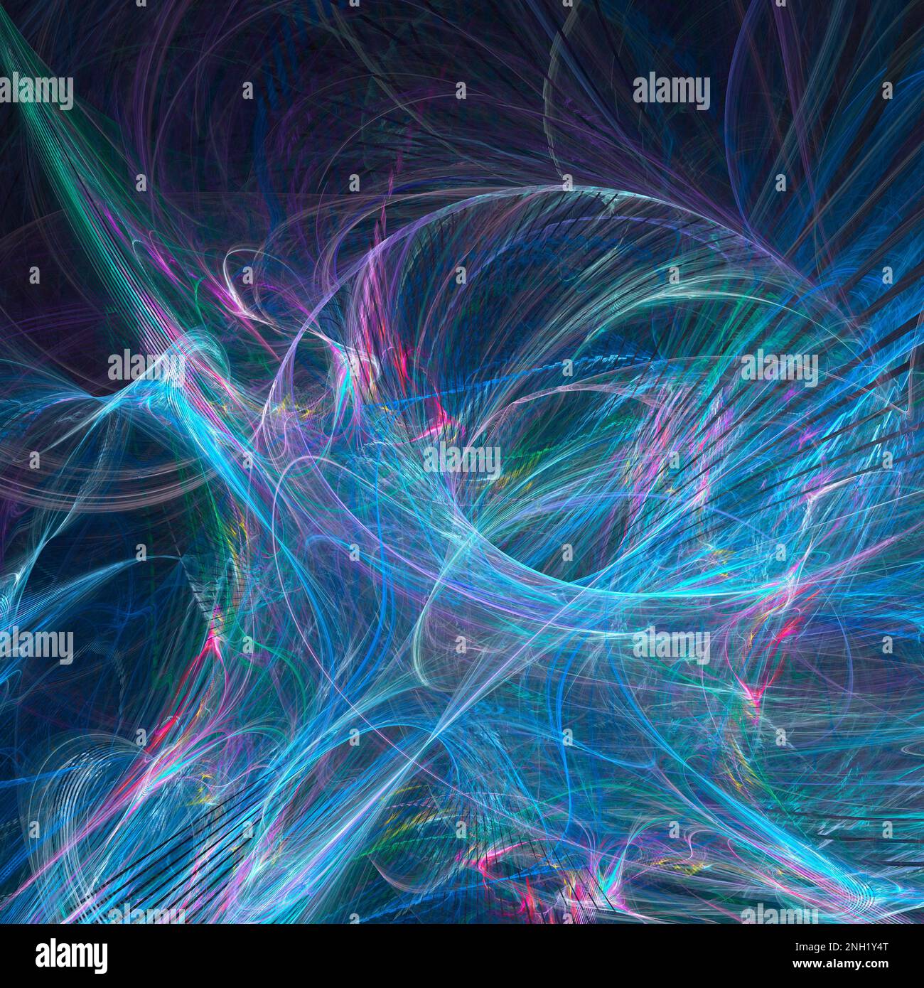 Chaotic curves, conceptual illustration Stock Photo - Alamy