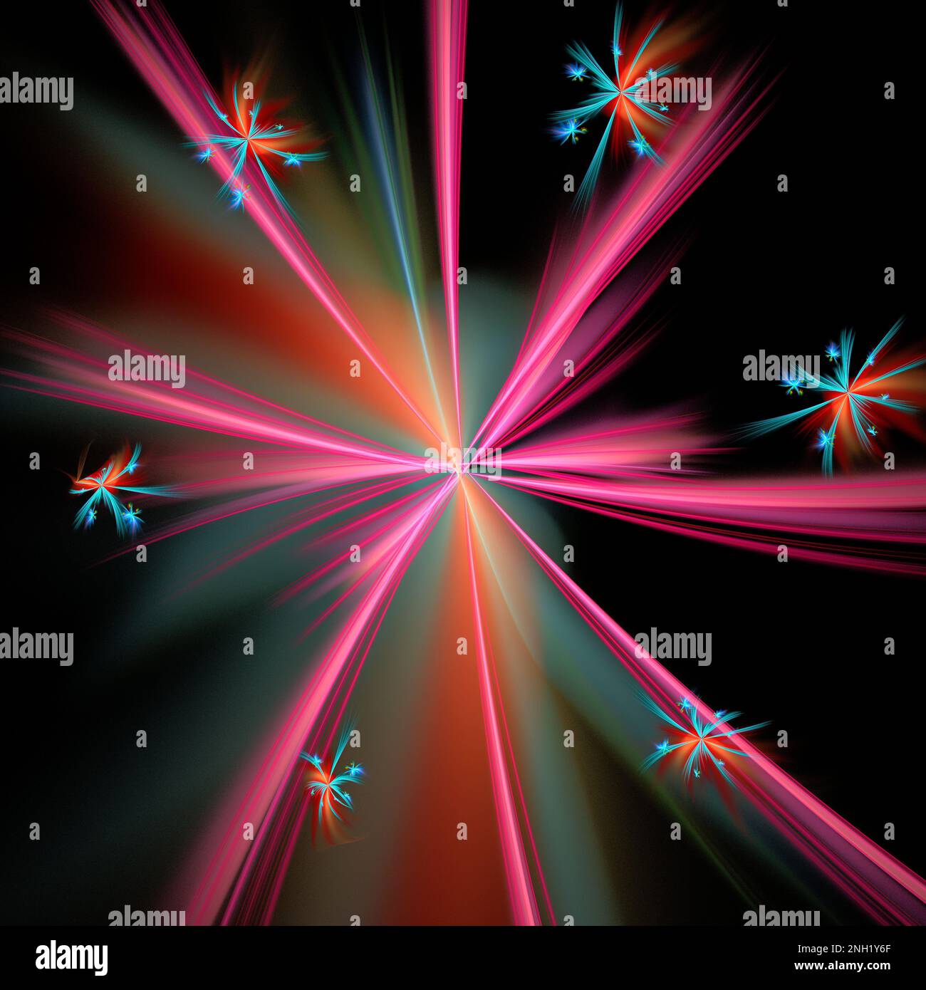 Particle collisions, conceptual illustration Stock Photo - Alamy