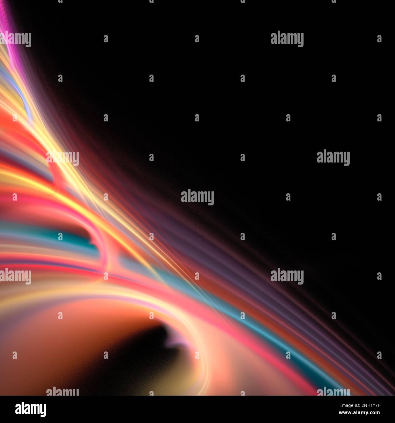 Chaotic curve, illustration Stock Photo - Alamy