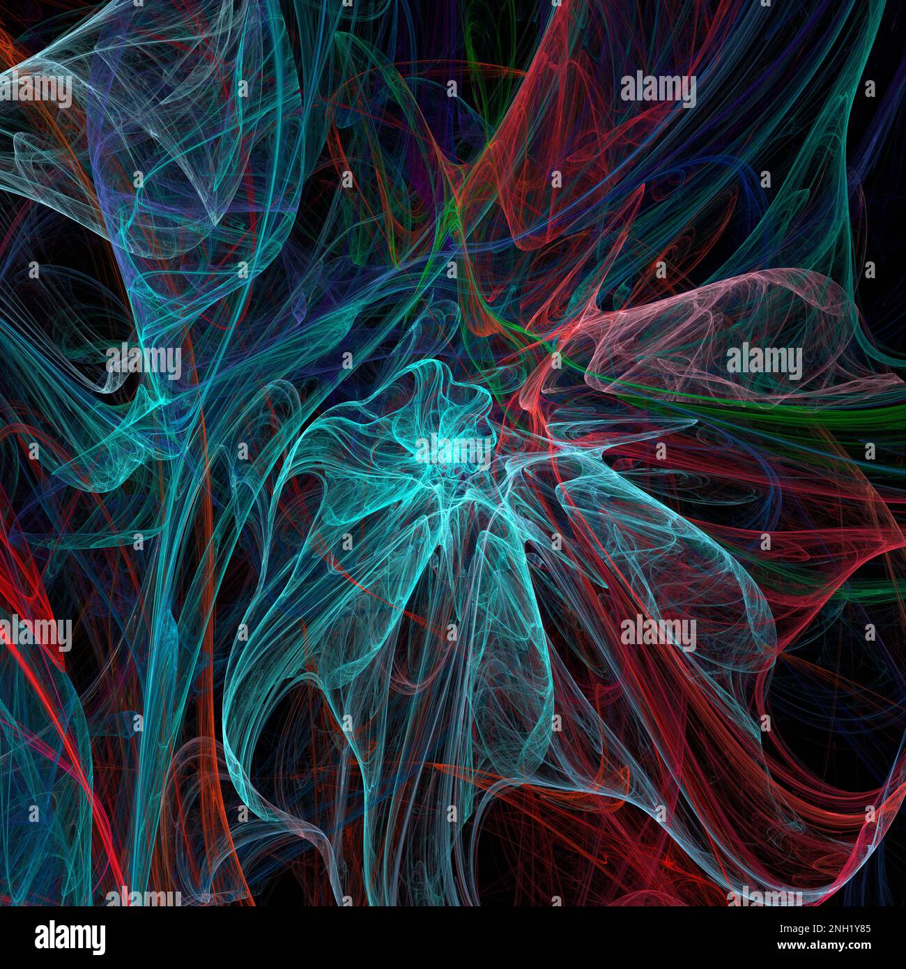 Neural network and nerve conduits, conceptual illustration Stock Photo ...