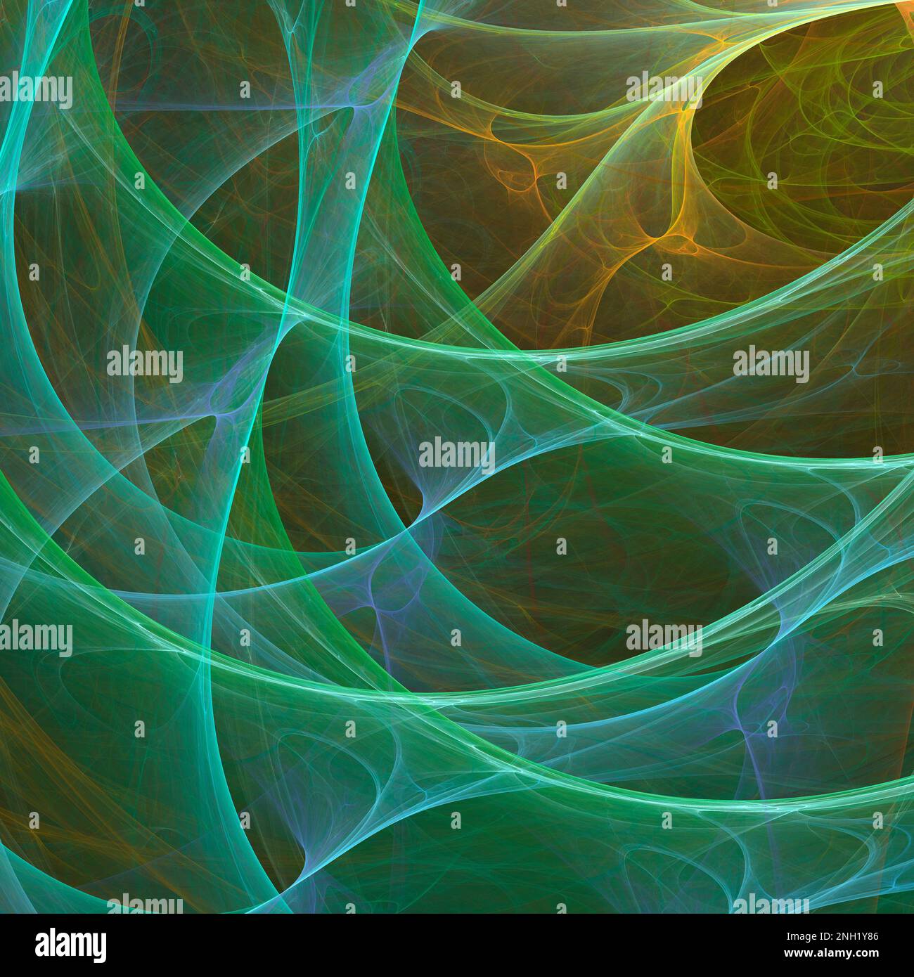 Space-dividing chaotic surfaces, illustration Stock Photo - Alamy