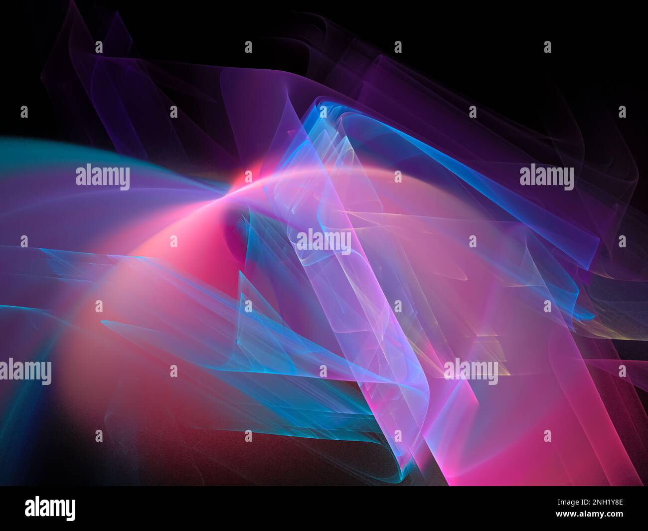 Fractal Sunset, conceptual illustration Stock Photo - Alamy