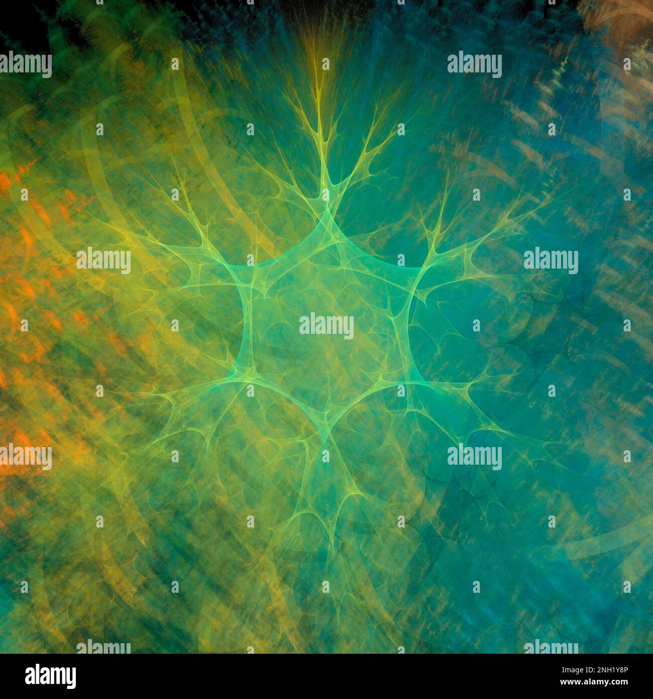 Neuron with dendrites, conceptual illustration Stock Photo - Alamy