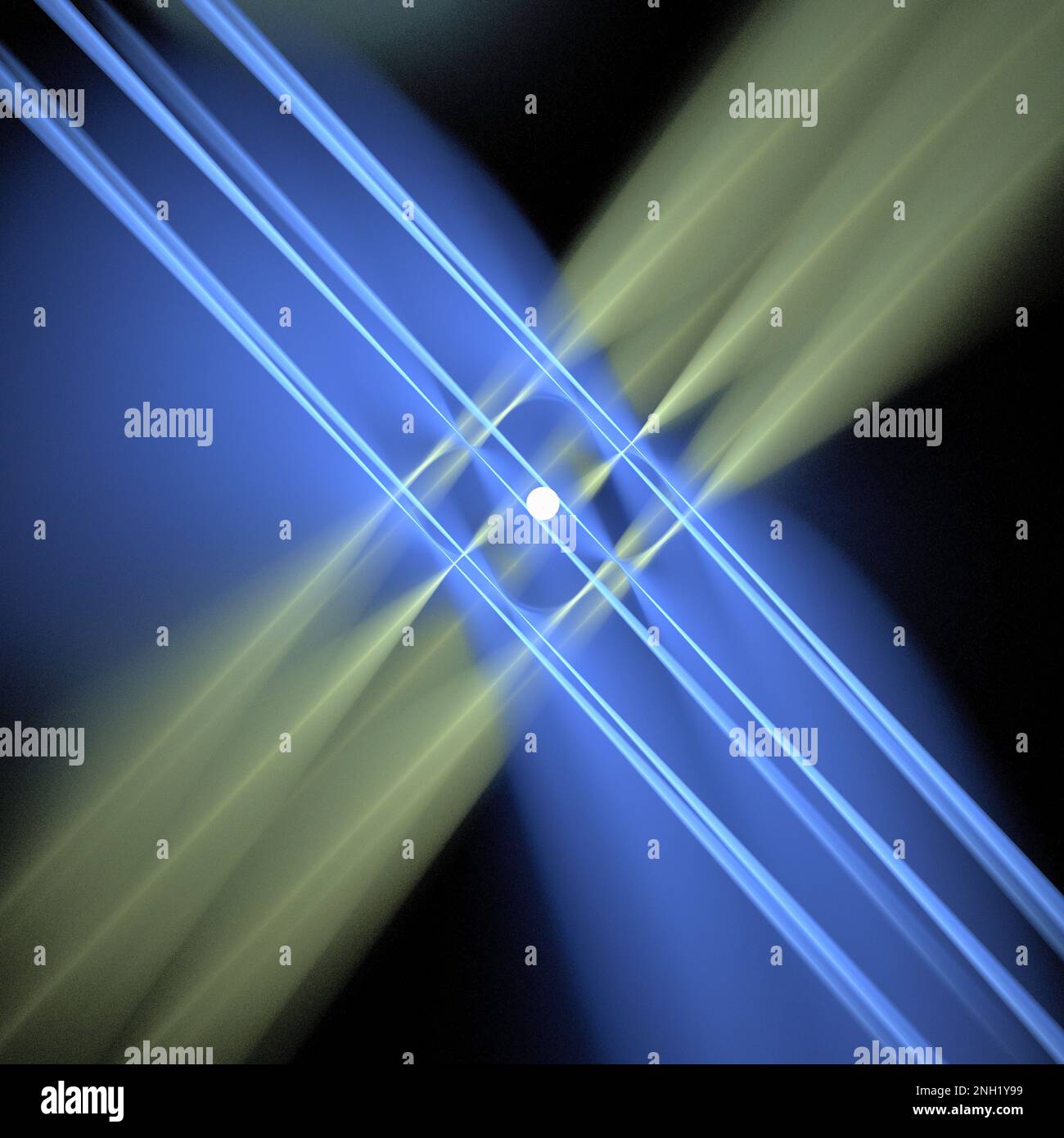Light beams intersecting, illustration Stock Photo - Alamy