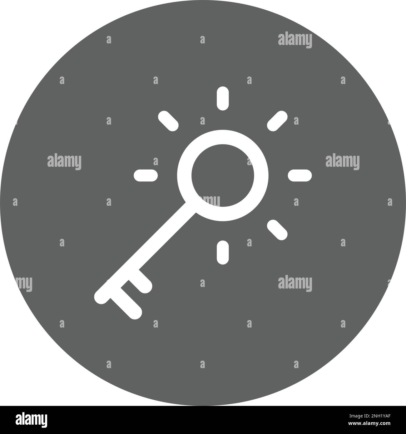 Key icon symbol for use on mobile apps, print media and web design or ...