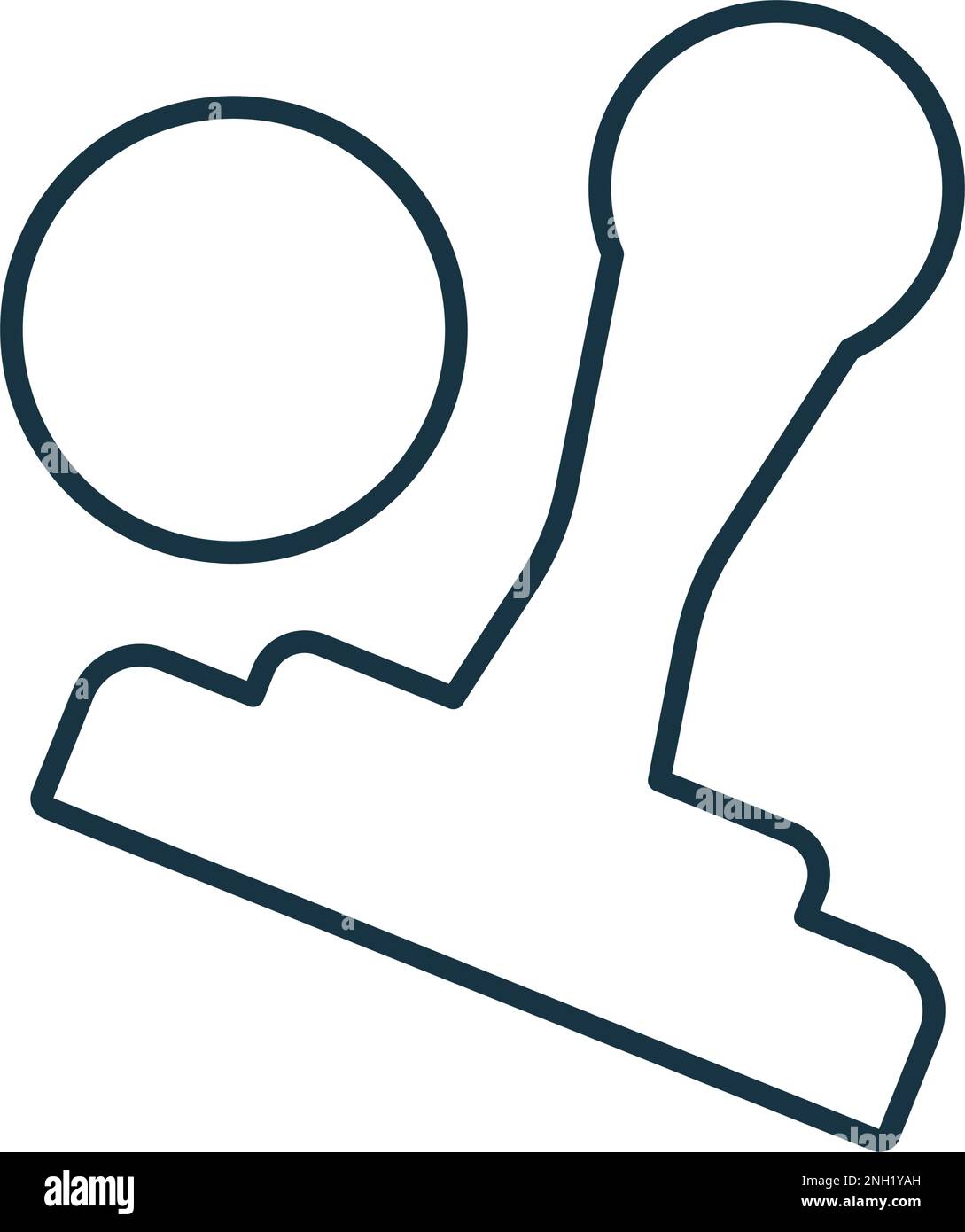Stamp icon symbol for use on mobile apps, print media and web design or ...