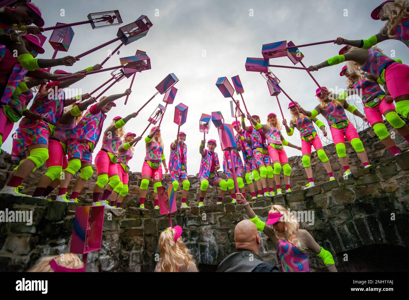 Carnaval de Binche dimanche gras Stock Photo - Alamy