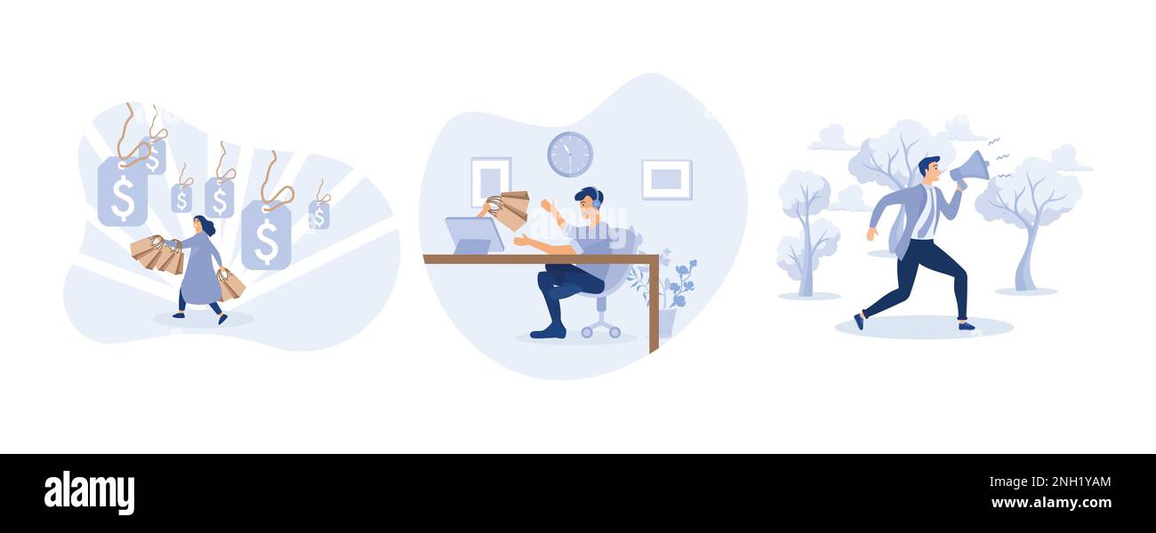 Shopping promotion,Online shopping and express delivery, attention and ...