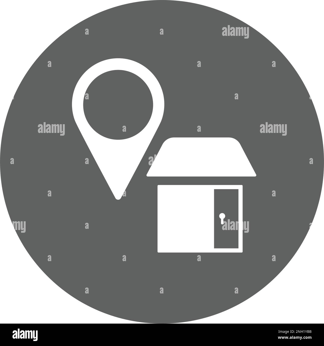 Store Location icon symbol for use on mobile apps, print media and web ...