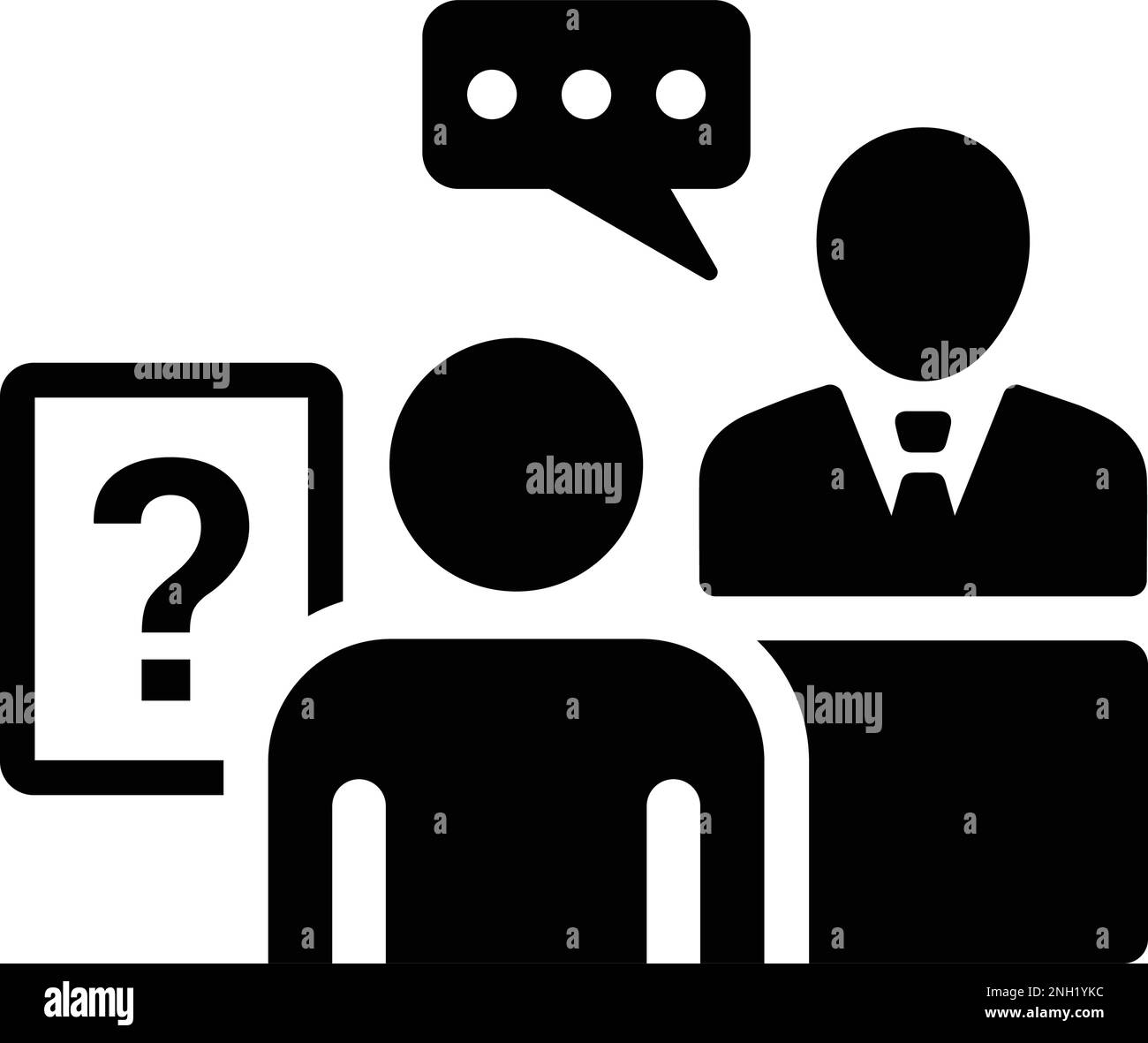Job interview vector vectors Black and White Stock Photos & Images - Alamy