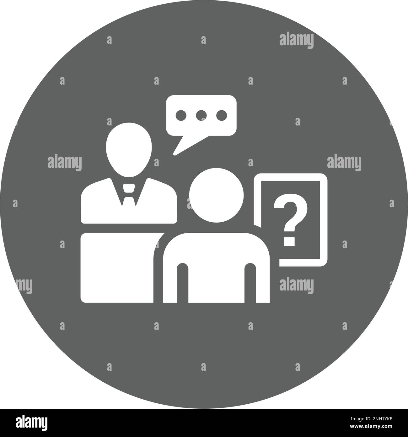 Job interview icon. Fully editable vector EPS use for printed materials ...