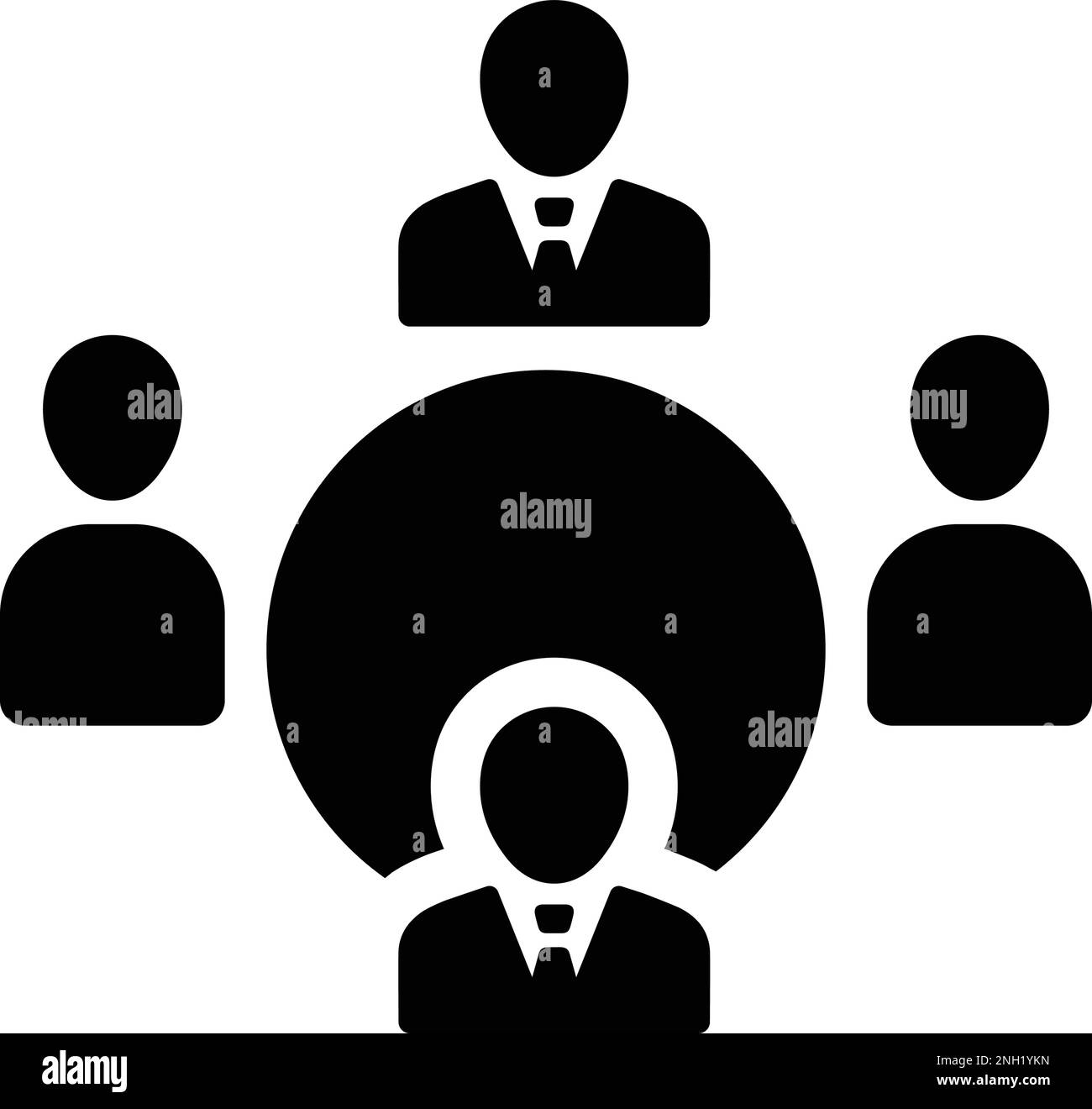 Team meeting icon hi-res stock photography and images - Alamy