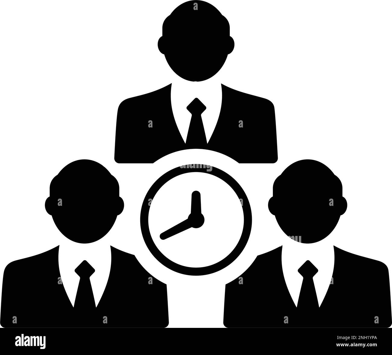 Meeting Time icon. Fully editable vector EPS use for printed materials ...