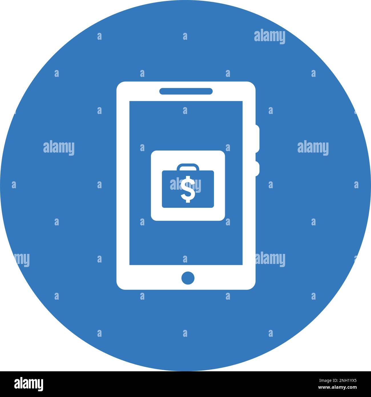 Mobile Business App Icon. Fully editable vector EPS use for printed ...