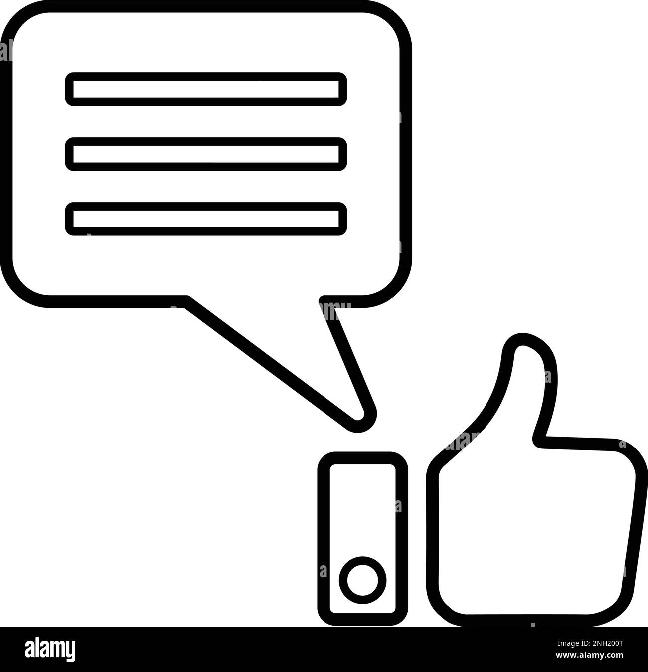 Positive Feedback icon symbol for use on mobile apps, print media and ...
