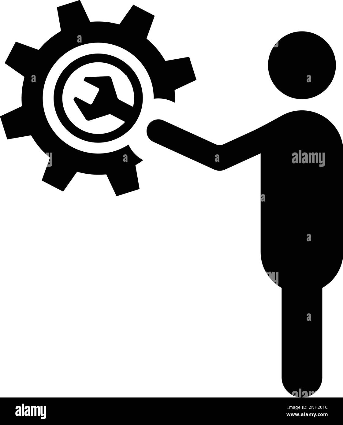 Engineer pictogram helmet Stock Vector Images - Alamy