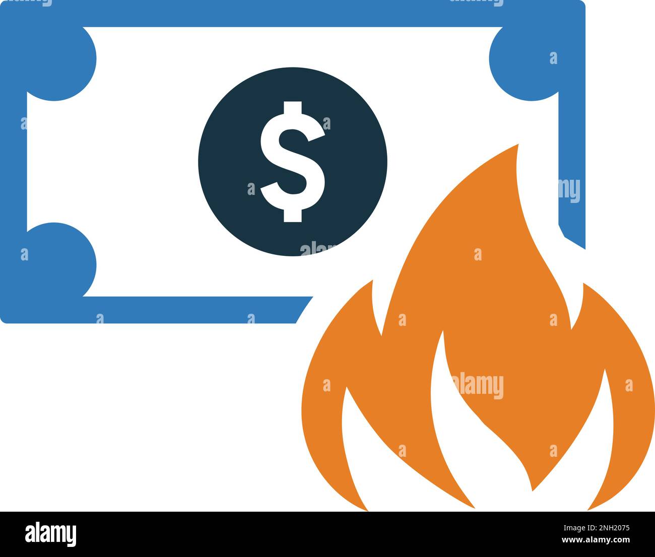 Burn money Stock Vector Images - Alamy